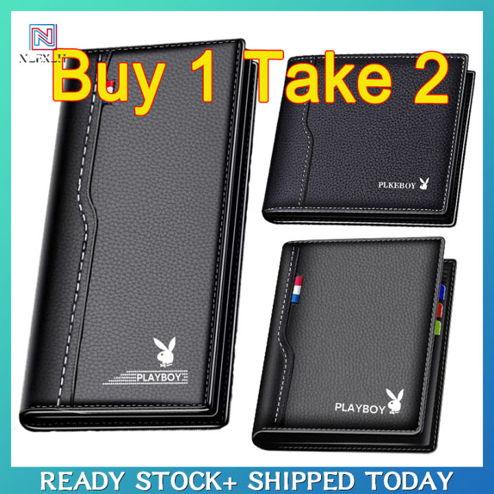 Men's Wallet Long Wallet Men's Thin Youth Soft Leather Wallet Multi ...