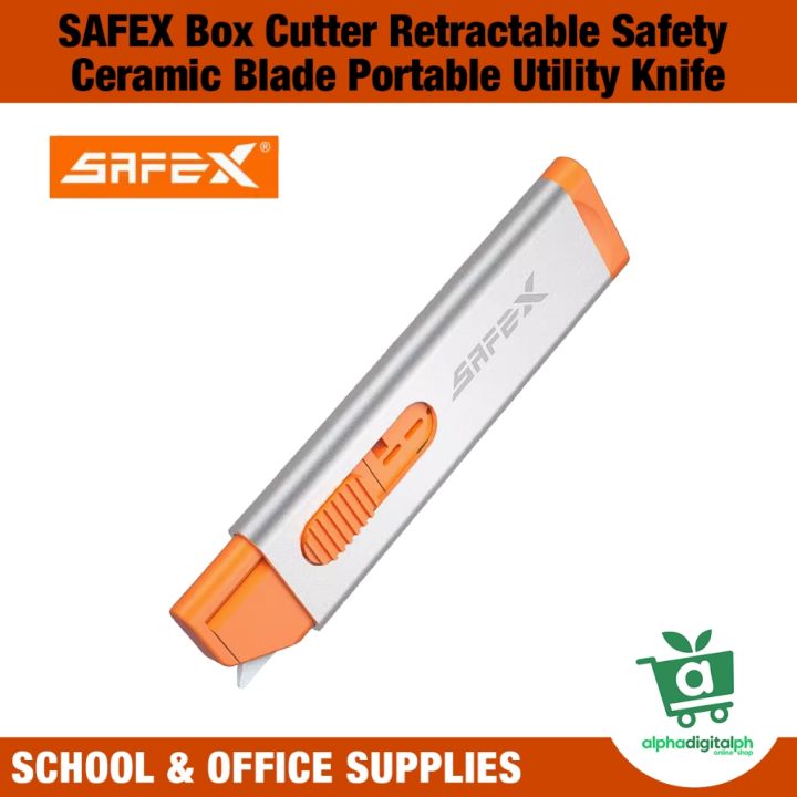 SAFEX T-127 Box Cutter Retractable Safety Ceramic Blade Portable ...