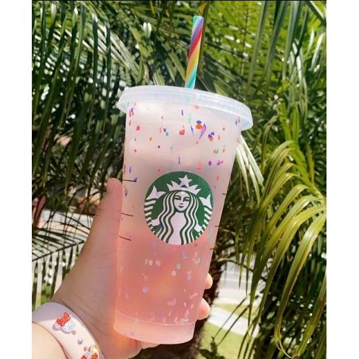 Starbucks X Shell Confetti Cold Cup Tumbler Reusable Cup Confetti Color ...