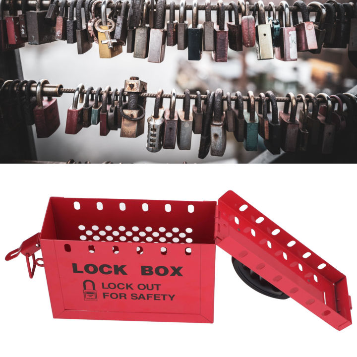 Lockout Tagout Box Safety 13 Guage Lockout Tagout Group อุปกรณ์เสริม ...