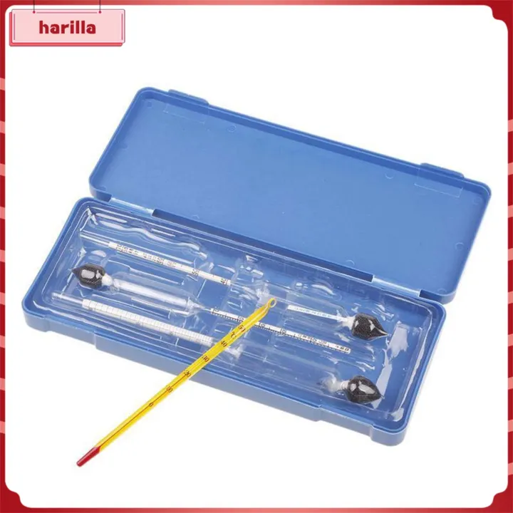 harilla Alcohol Meter Test Set Whisky Tester Wine Thermometer Alcohol ...