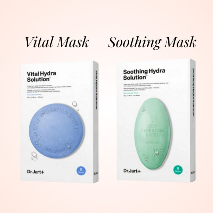 Dr.Jart+ Dermask Soothing | Vital | Hydra Solution Facial Mask 5 pcs ...