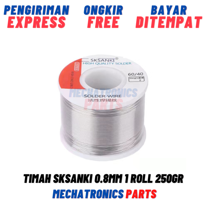 Timah SKSANKI 0.8mm 1 Roll 250gr 250 gram Tenol Kawat Rol Gulung High ...