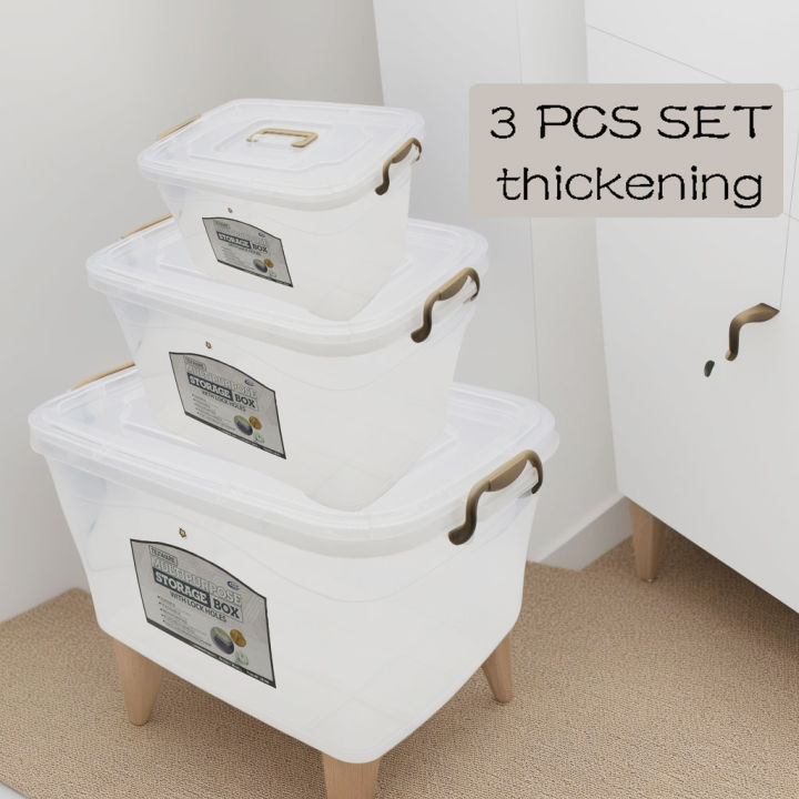 Multipurpose Storage Box w/Cover Storage Organizer Space Saver Utility ...