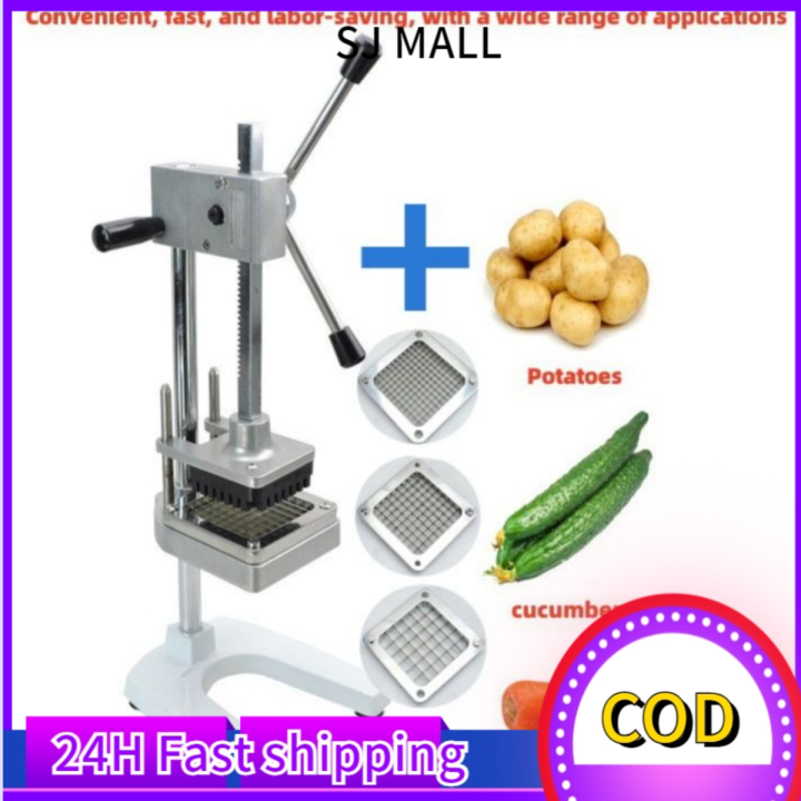 Vertical manual potato chip cutting machine Commercial chip cutting ...