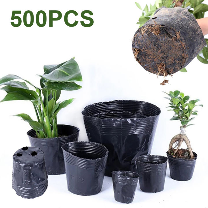 500pcs/Set Disposable Plastic Flower Pot Plant Pot Nutrition Bowl ...