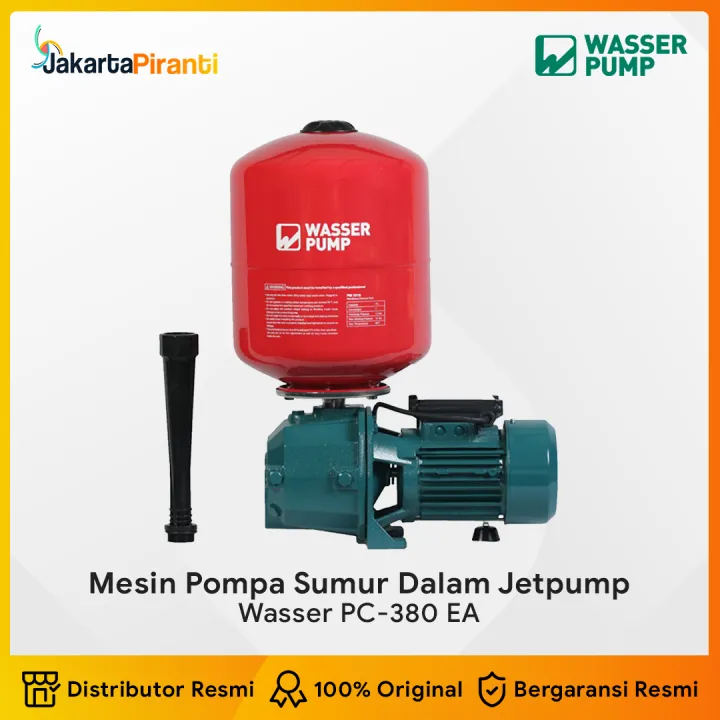 Wasser PC-380 EA Pompa Air Sumur Dalam Jetpump Jet Pump 375 Watt Wasser ...