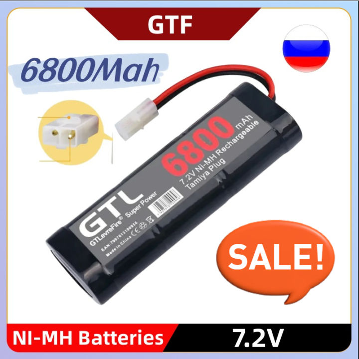 (NEW)7.2V 6800mAh NiMH Replacement RC Battery with Tamiya Discharge ...