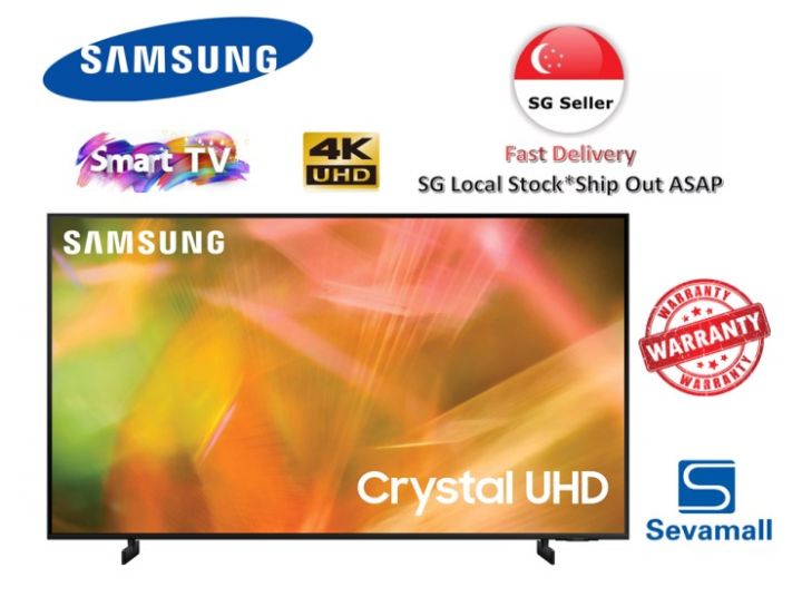SAMSUNG Crystal UHD AU8000 Series 50AU8000 55AU8000 65AU8000 - 4K UHD HDR Smart TV 2021 MODEL ...