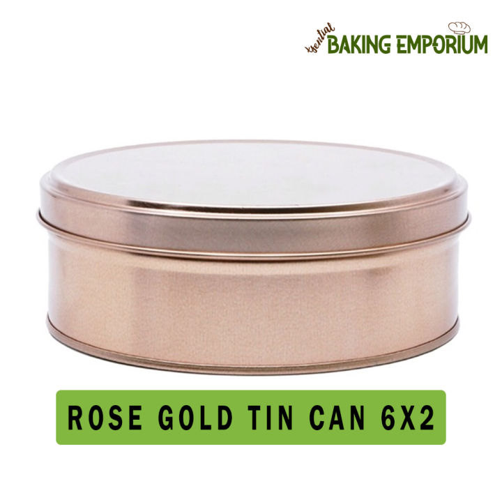 Xsential Dream Cake Tin Can 6x2 Rose Gold Quart Size | Lazada PH