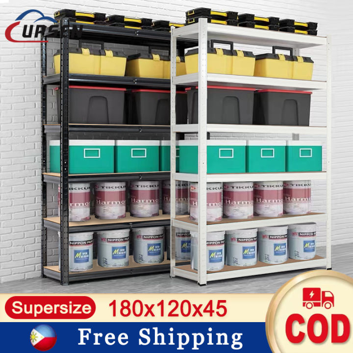 UPSEN 4/5/6 Layers Steel Rack Shelves Metal Rack Shelf Heavy Duty Multi ...
