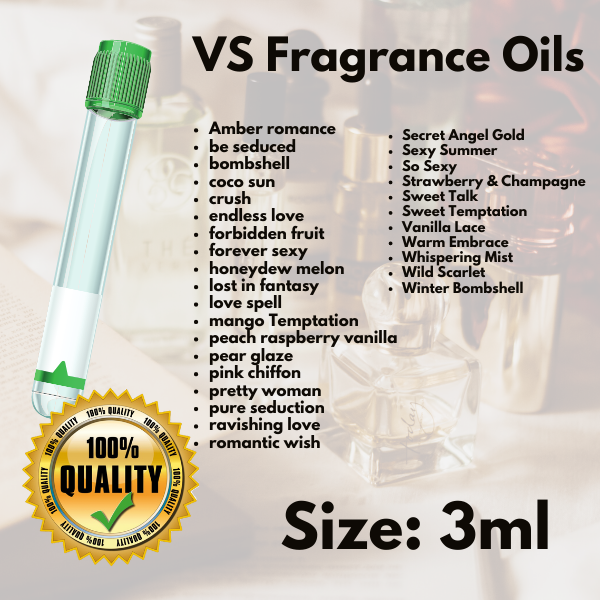 3ml Luxury VS Sample Size Fragrance Oil For Perfume Making Sample SIze ...
