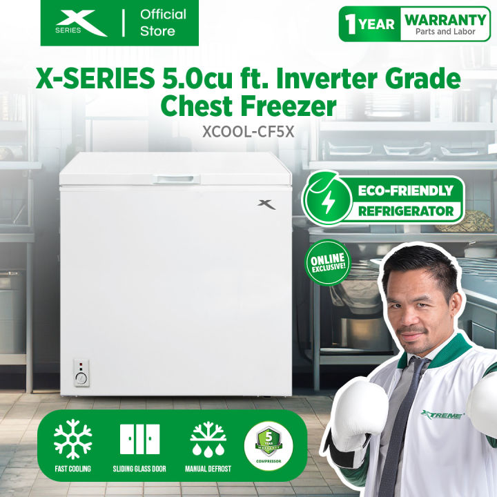 X-SERIES 5 CUFT. Chest Freezer Manual Defrost Wire Basket with Coil ...