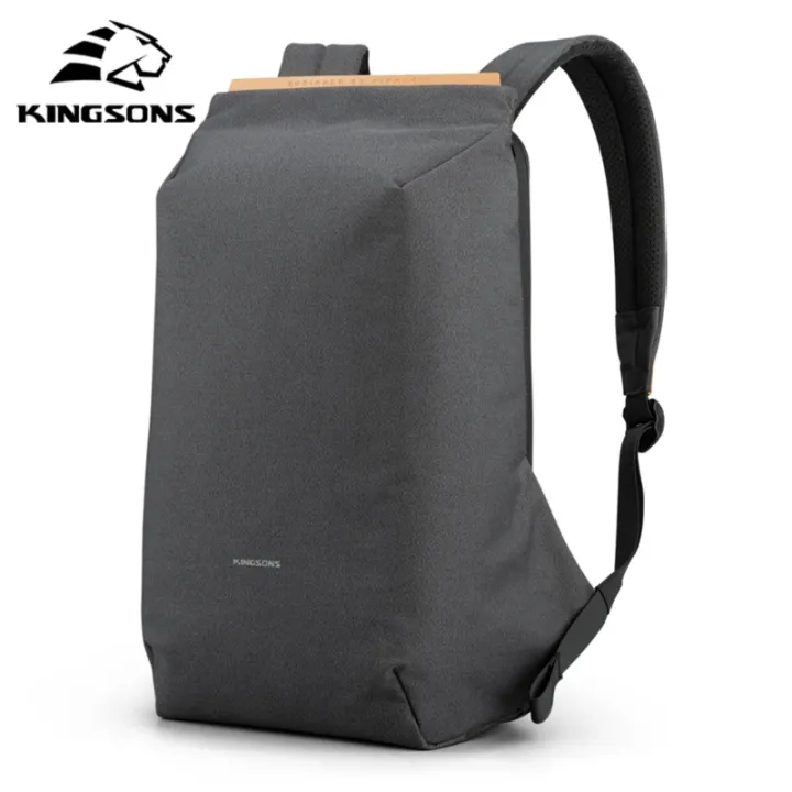 ☾ARRANGE☽ Kingsons Anti-theft Men Backpack 180 Degree Open USB Charging ...