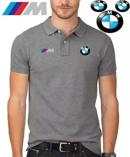 Classic Racing Car BMW IMM Embroidery Logo Design 200GSM Collar Shirt ...
