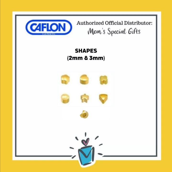Caflon Sterile Earrings Shapes (Mini & Regular) | Lazada PH