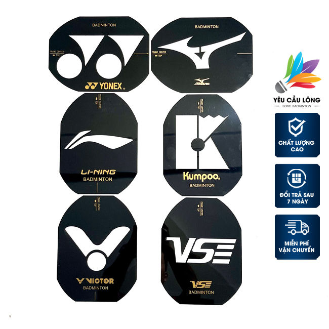 Khung Logo Sơn Vợt Cầu Lông Yonex, Lining, Victor, Mizuno, Kumpoo, VS ...