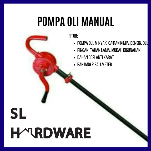 Pompa Minyak Manual Pompa Oli Manual Hand Oil Pump Pompa Drum Besi ...