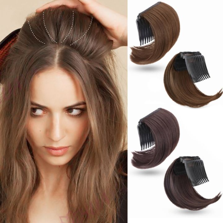 Ulricca Daily High Quality Seamless Brown Natural Increase Hair Volume Synthetic Hair Styling