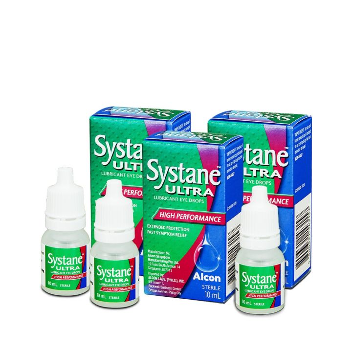 Alcon Systane Ultra Lubricant 10mL Eye Drops 3 bottles (Near Expiry ...