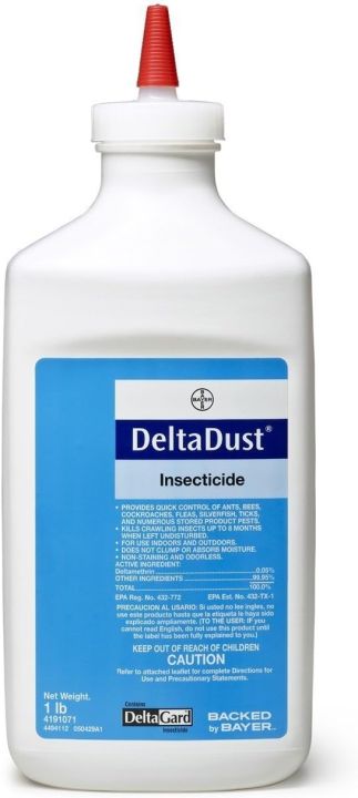 1 LB Delta Dust Pest Insecticide w/Puffer Bellow Hand Duster, Carpenter ...