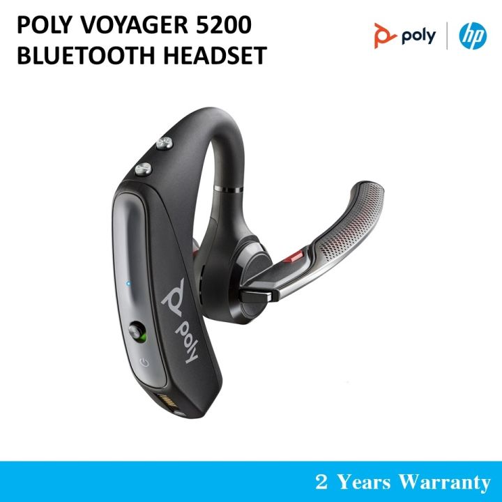 Poly Voyager 5200 Wireless Headset (Plantronics) - Single-Ear Bluetooth ...
