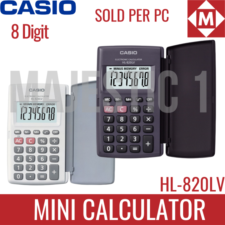 Casio MINI Portable Calculator 8 Digit HL-820LV SOLD PER PC | Lazada PH