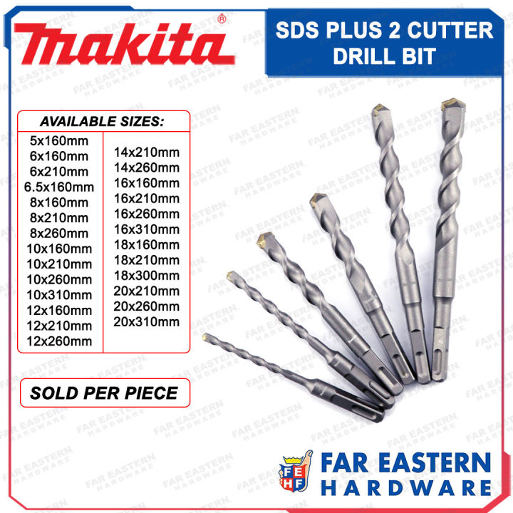 MAKITA SDS Plus 2 Cutter Drill Bit 5 to 20mm MKAC | Lazada PH