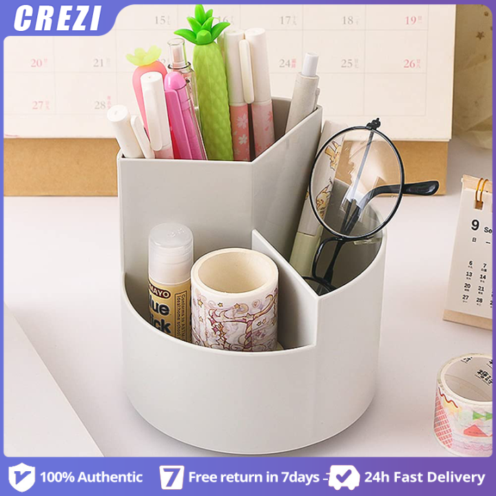 Rotating Pen Holder Rotating Pen Holder 3 Compartments School Supplies ...