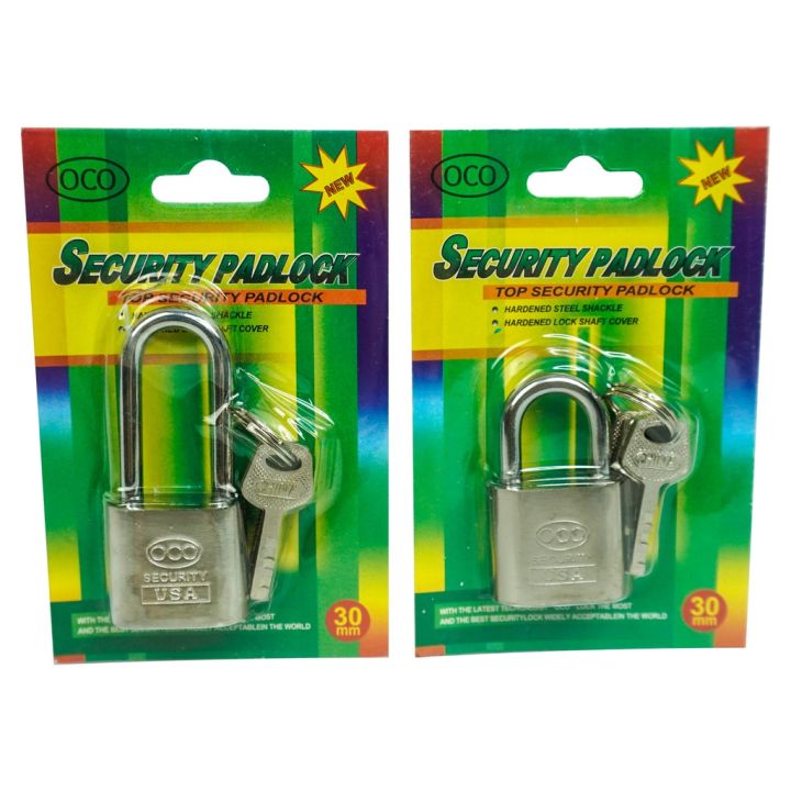 Outdoor Locks Weatherproof 2-Pack Anti-Theft Padlocks With 4 Keys ...