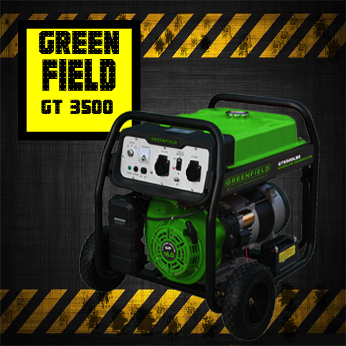 GREENFIELD GASOLINE GENERATOR 3100W / BUILT-IN LITHIUM FAN (GT3500 LB ...