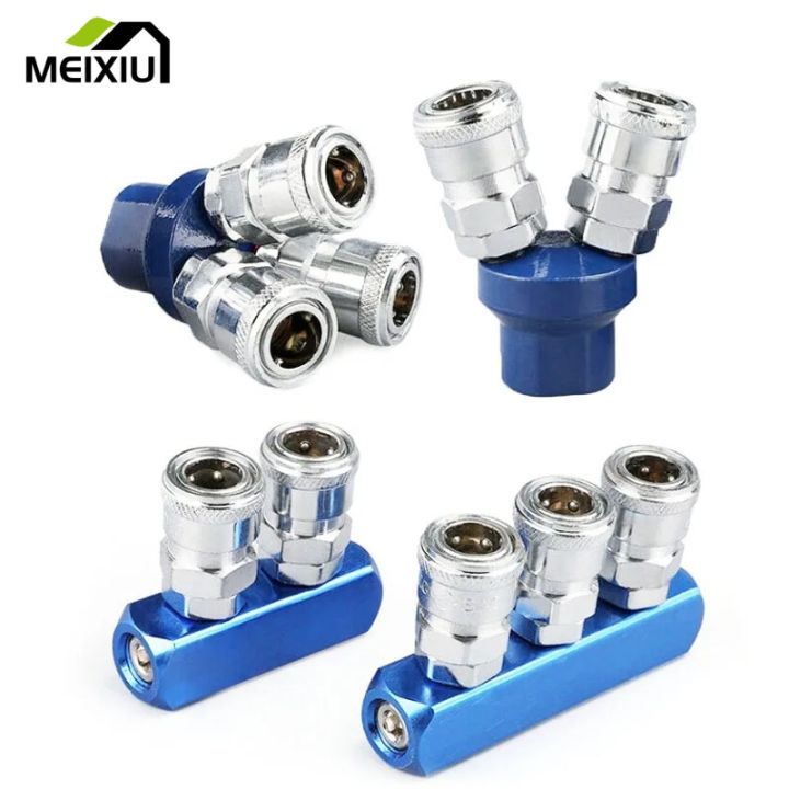 Air Compressor Pneumatic Fitting Compressor Fittings 1/4 Quick ...
