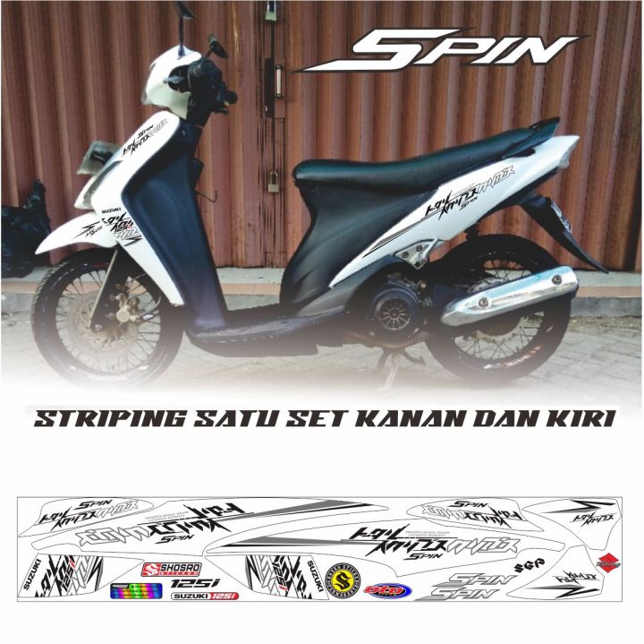 STIKER STRIPING LIST suzuki SPIN 125 SR /STIKER MOTOR SUZUKI SPIN ...