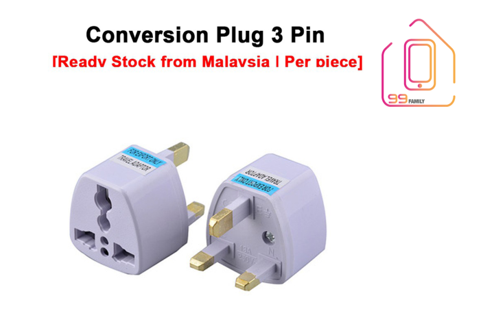 3 Pin Conversion Plug Universal Adapter British Socket Adapter | Lazada