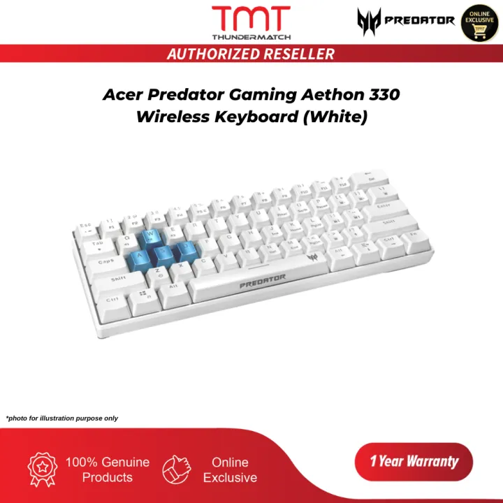 Acer Predator Gaming Aethon 330 Wireless Keyboard White | Kailh ...