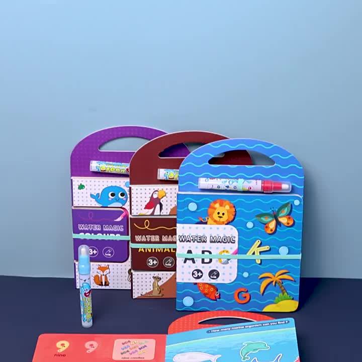 Children's Fun Water Picture Book Puzzle Word Number Repeated Graffiti ...