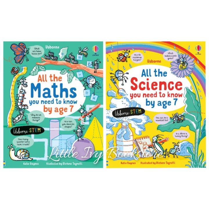 Usborne All The Math/Science Do You Need To Know By Age 7. Buku Anak ...
