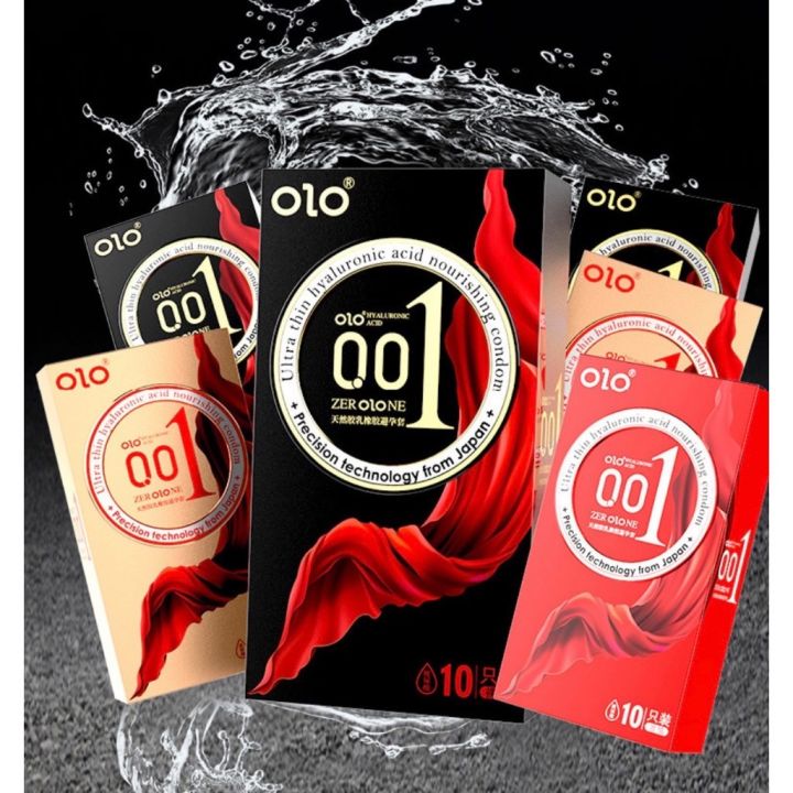 [ซื้อ 2 กล่องสุดคุ้ม] ถุงยางโอโล่ ถุงยาง olo ถุงยางบางพิเศษ 0.01 มม. (1 กล่องมี 10 ชิ้น) ถุงยาง ...