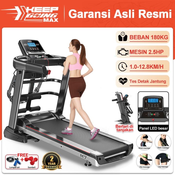 Keep Going Max - Treadmill Elektrik Tredmill Listrik 2.0 Mesin Lari Olahraga Gym Fitness Cardio ...