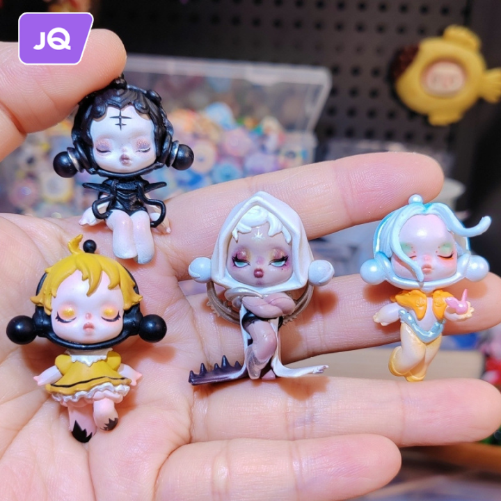 JOYNCLEON Skullpanda Mini Doll, Mini Doll Ornaments, DIY Modification ...