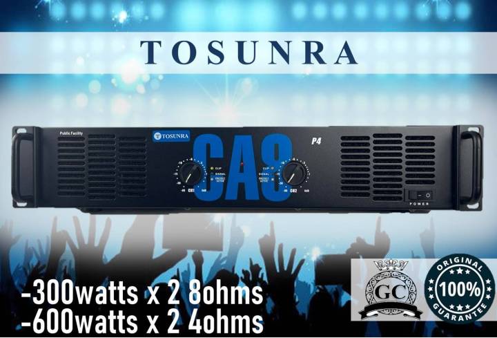 Tosunra CA8 P4 power amplifier 2U 600watts max power good for tweeter ...
