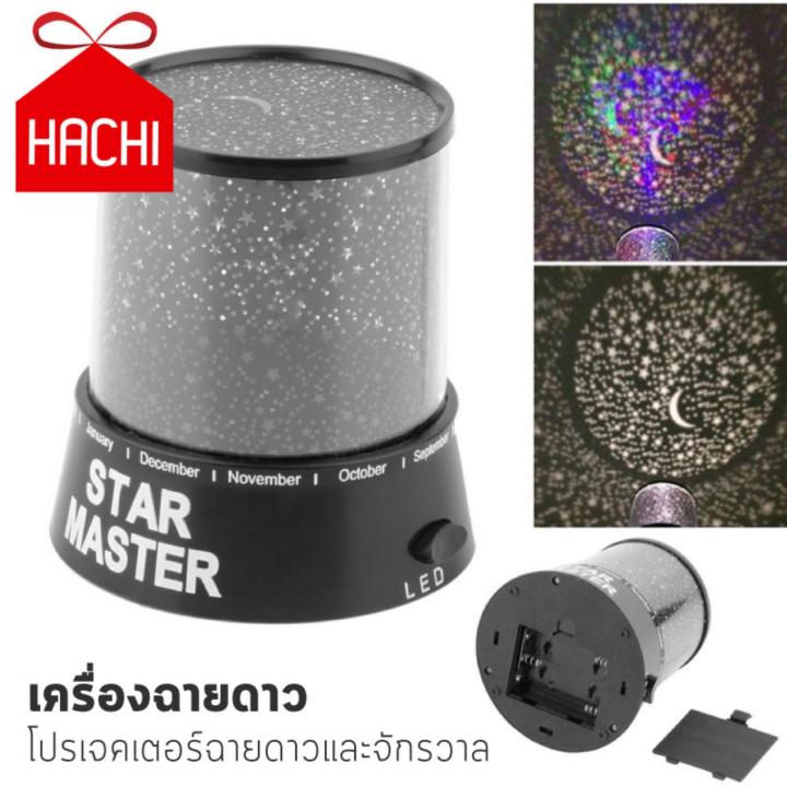Hachi เครื่องฉายดาว star master จำลองจักรวาล ดวงดาว โคมไฟ โปรเจคเตอร์ ...
