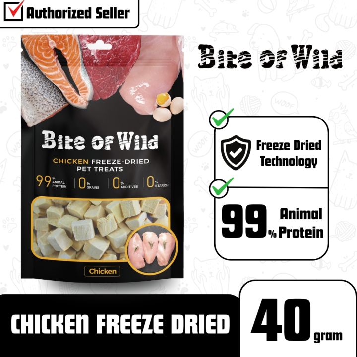 Bite of Wild Cat Freeze Dried Chicken Snack Kucing Daging Beku Kering ...