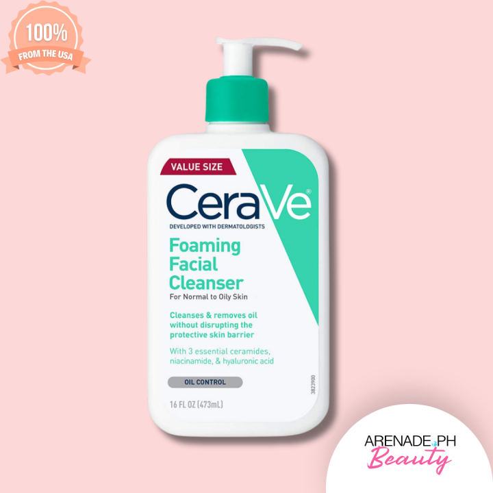 CeraVe Foaming Facial Cleanser Daily Face Wash for Oily Skin, 16 oz. | Lazada PH