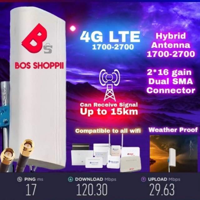 Hybrid MIMO ANTENNA 36dbi 20meters 4g ORIGINAL OUTDOOR ANTENNA | Lazada PH