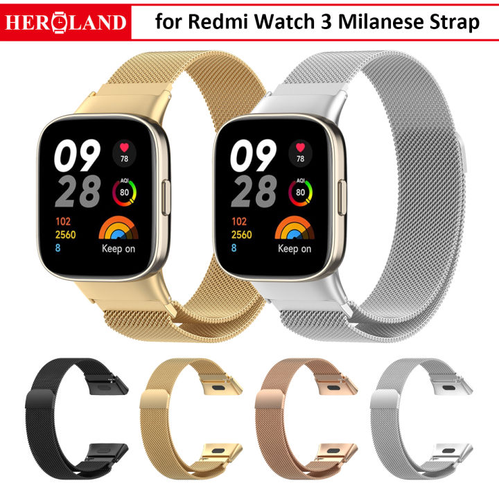 สายรัดข้อมือสายนาฬิกาโลหะแบบมิลานสำหรับนาฬิกา Redmi Watch 3 | Lazada.co.th