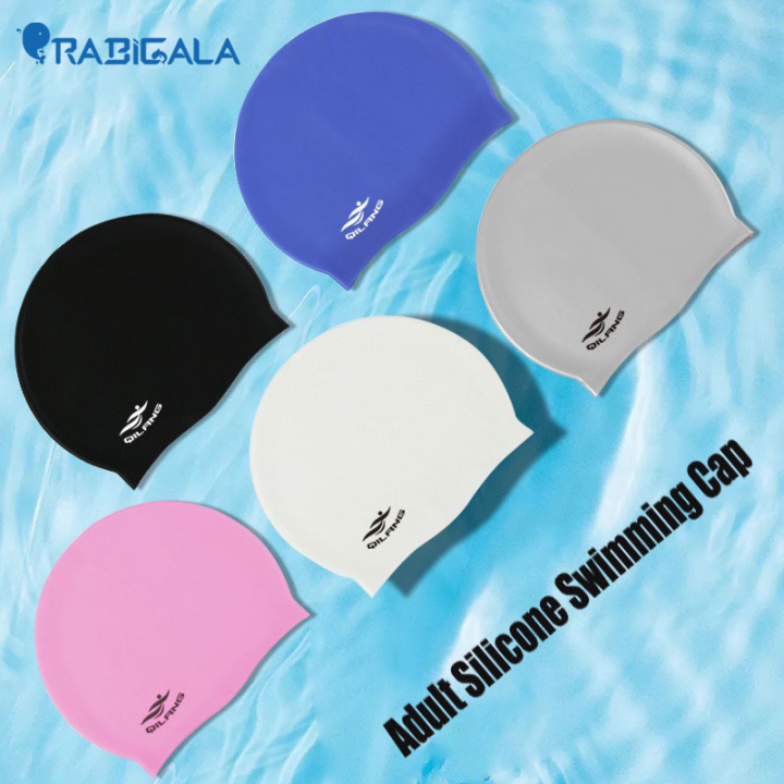 Silicone Swimming Caps Adult & Kids Swimming Caps Swimming Accessories ...