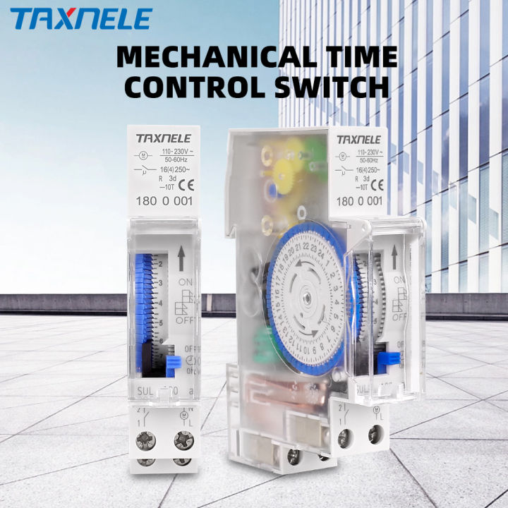 SUL180a Timer Switch 24 Hours Relay Analogues Electrical Programmable Timer 220V 16A Battery Din ...