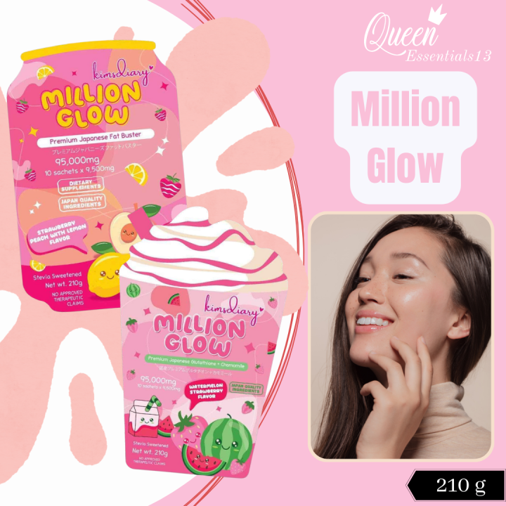 ORIGINAL Million Glow - Premium Japan glutathione, chamomile, & fat buster/burner! (95,000MG ...