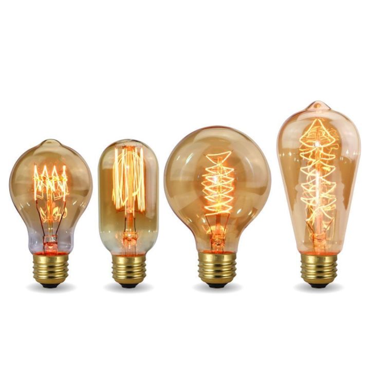 Glass + tungsten wire Edison bulb Personality E27/E26/B22 Filament lamp ...